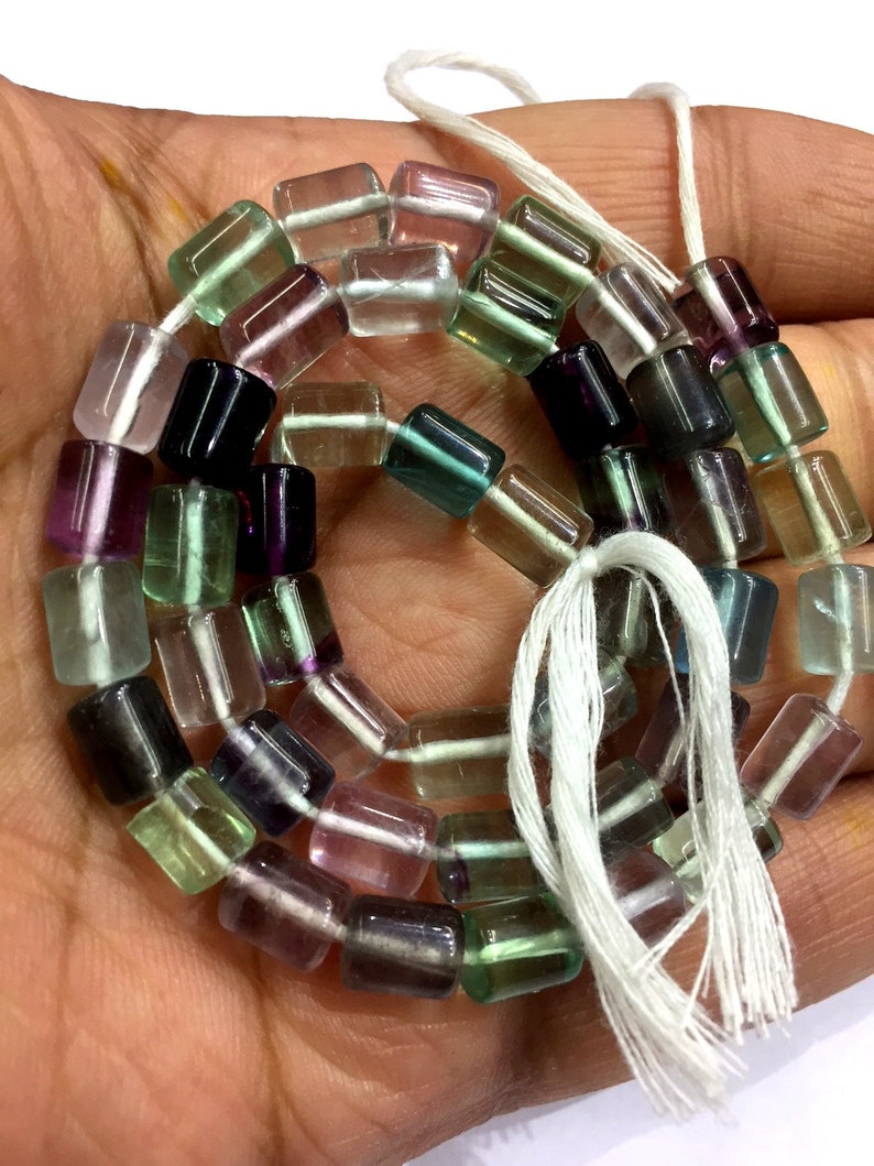 Natural Fluorite Smooth Tube Shape Beads 6.MM Fluorite Tube - Etsy