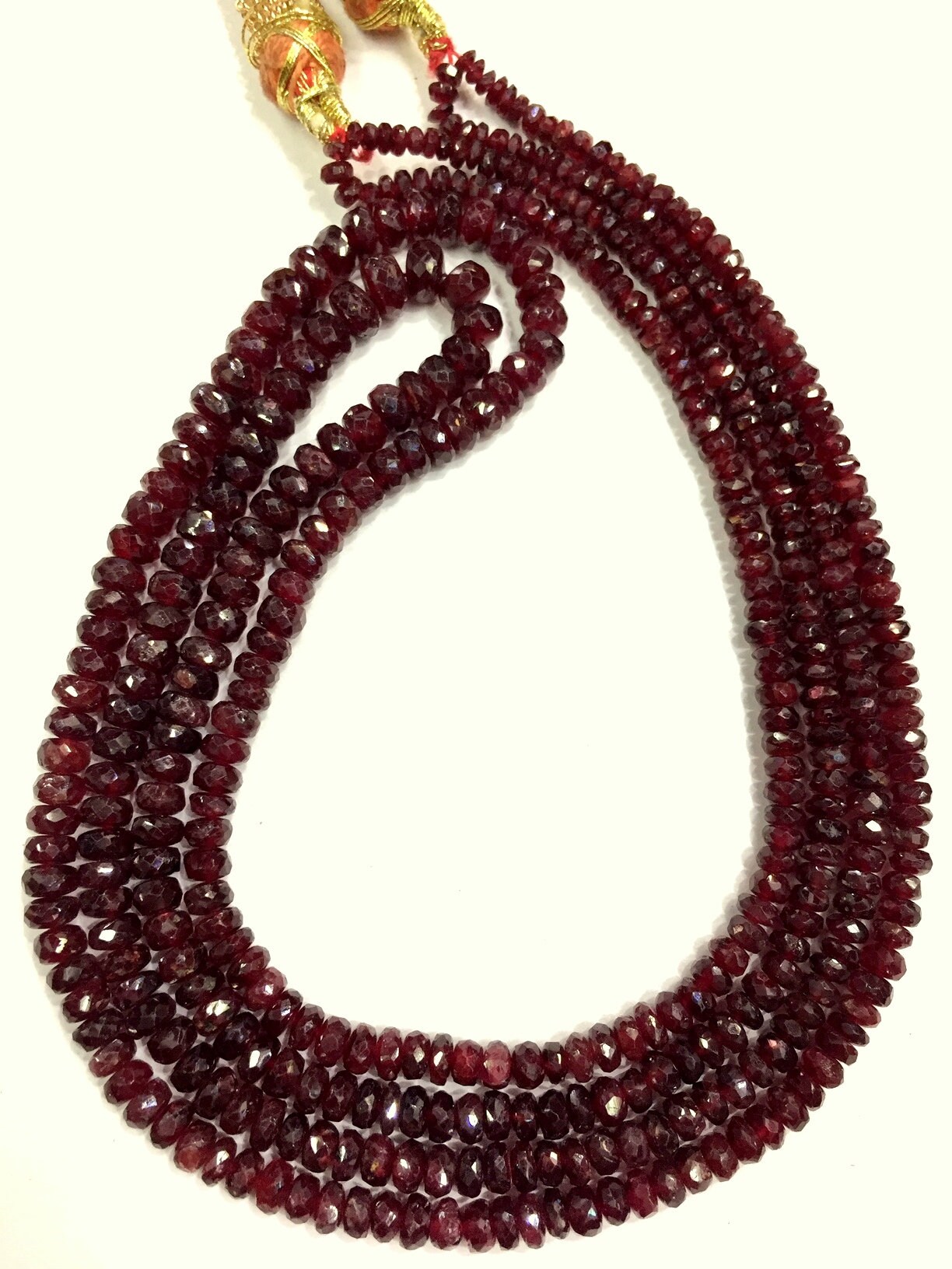 AAA Qualitynatural Longido Ruby Beads Necklace Ruby Faceted | Etsy