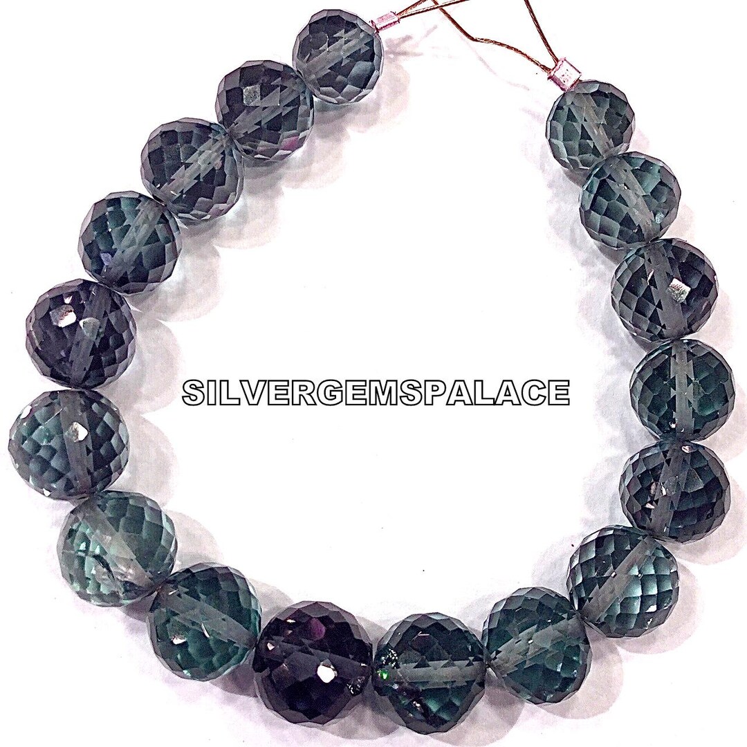 AAAA+ Rare~alexandrite Faceted Round Ball Beads Alexandrite Gemstone ...