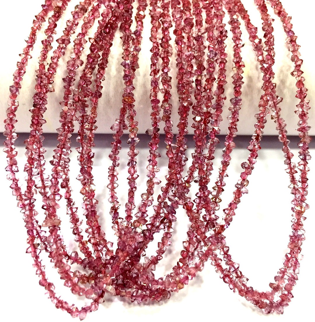 Extremely Rare~aaaa+ Natural Herkimer Diamond Quartz Beads Pink Diamond ...