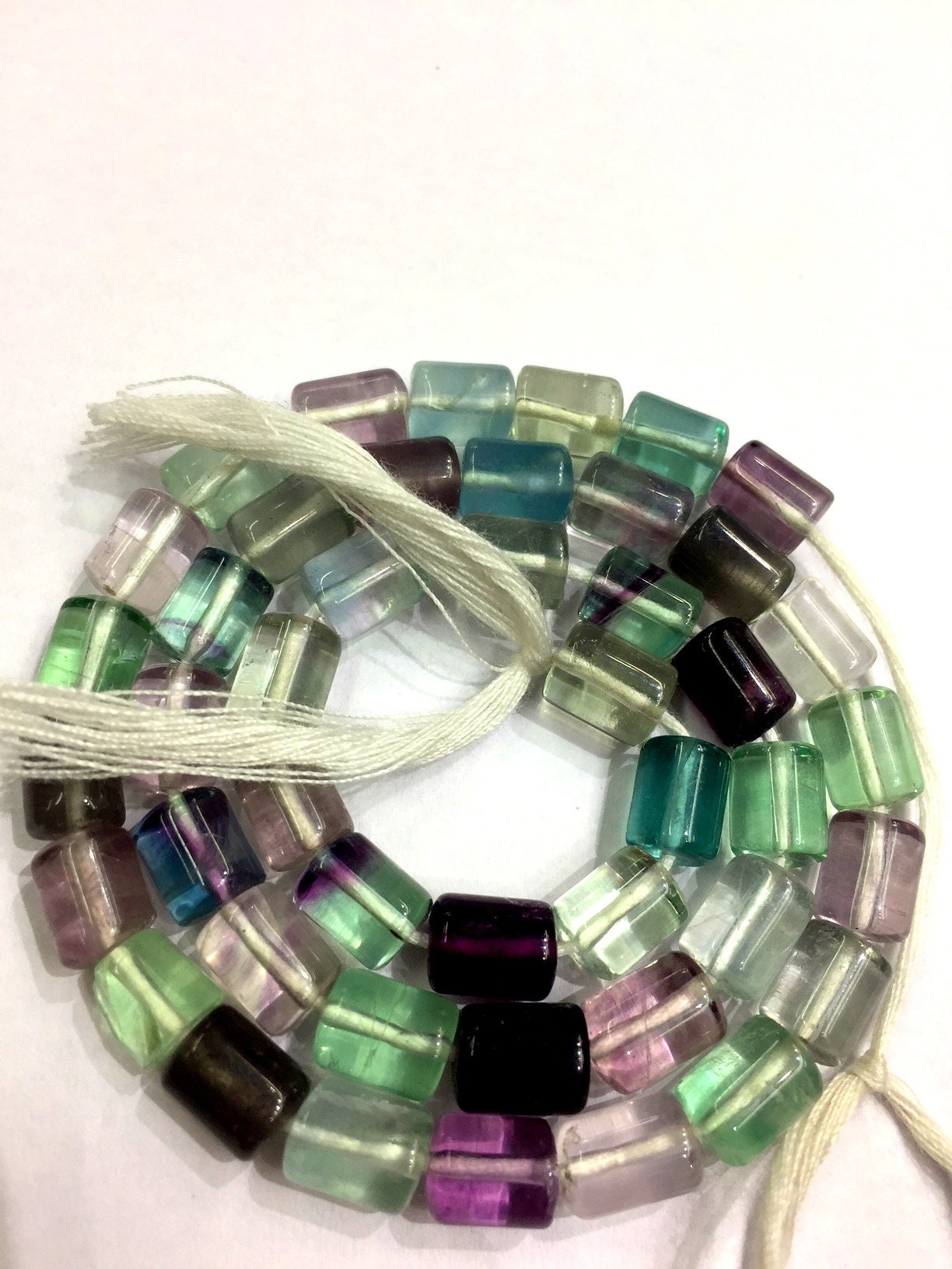 Natural Fluorite Smooth Tube Shape Beads 6.MM Fluorite Tube - Etsy