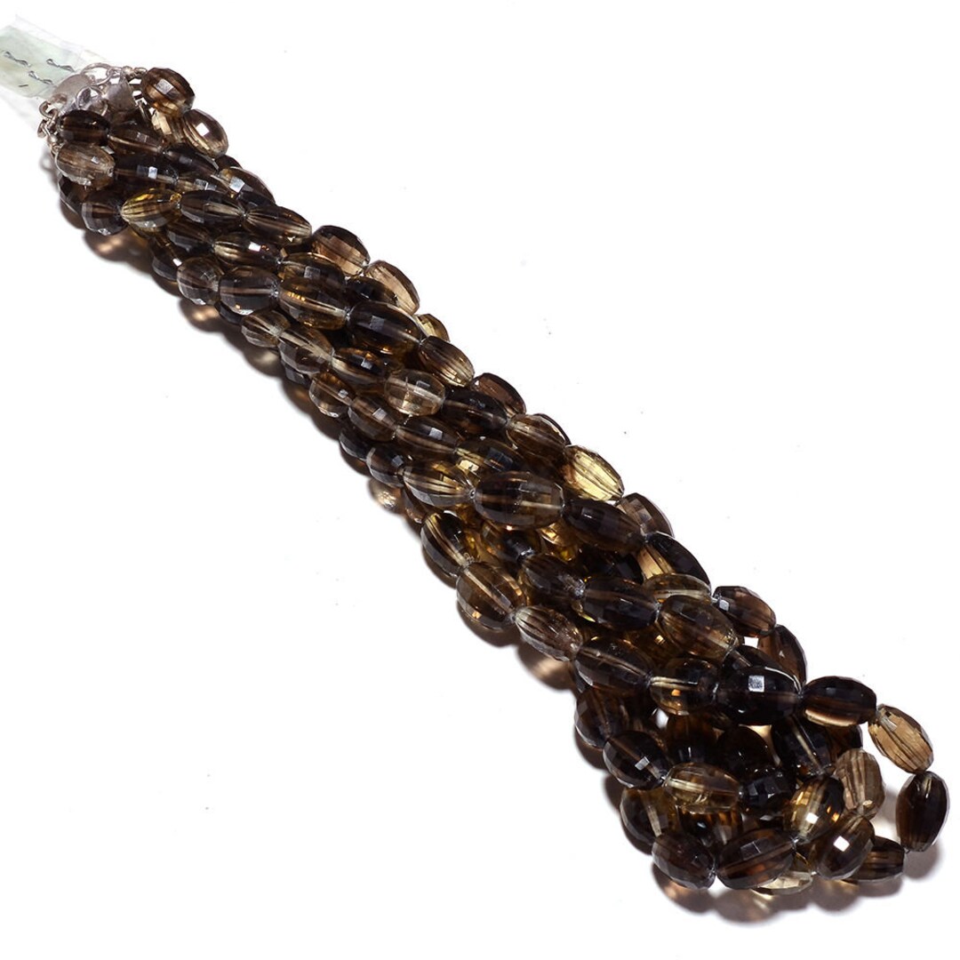 AAA QUALITY Natural Faceted Bio Lemon Oval Shape Beads 8.MM Bio Lemon ...
