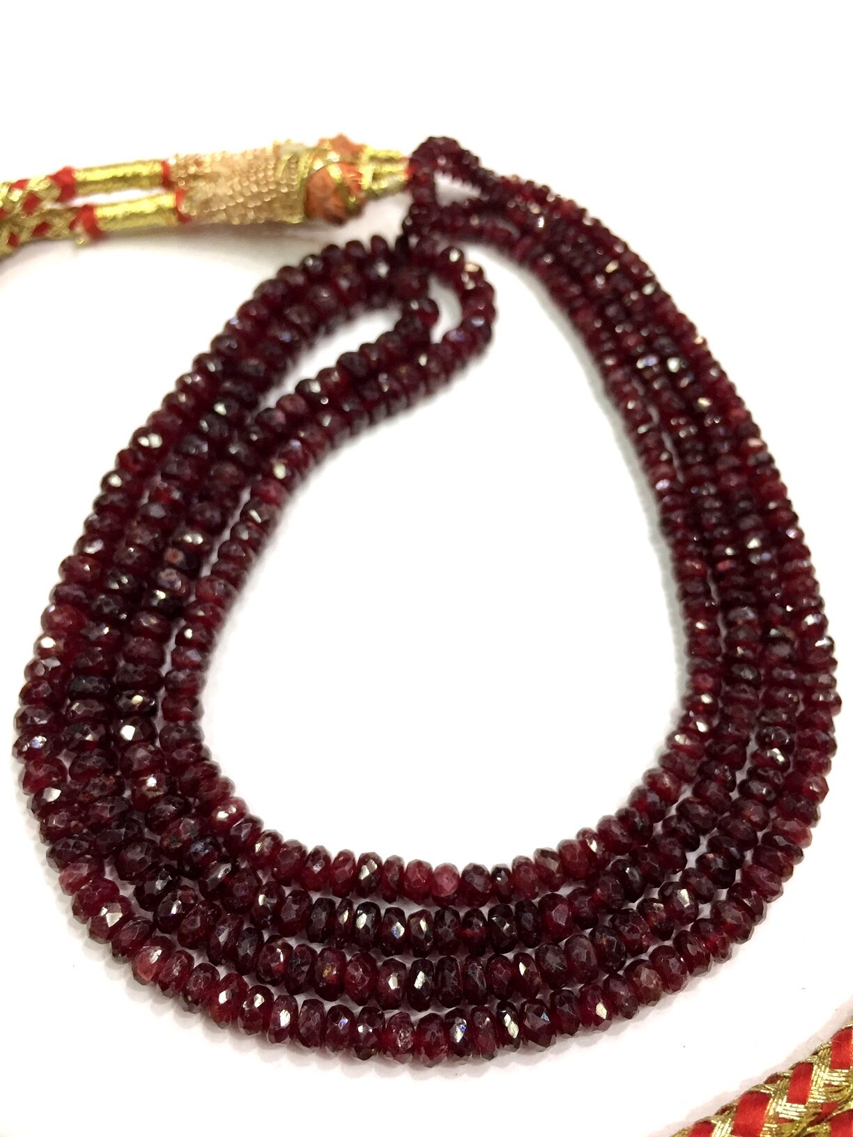 AAA Qualitynatural Longido Ruby Beads Necklace Ruby Faceted | Etsy