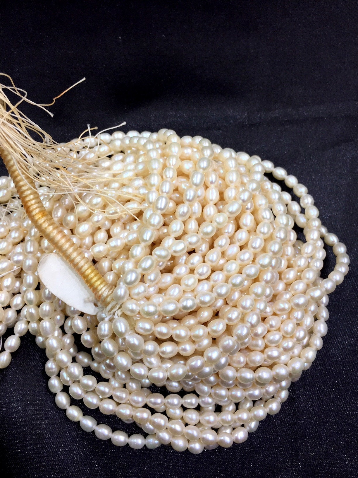 10 StrandFreshwater Pearl Beads Pearl Cylinder Shape Beads | Etsy