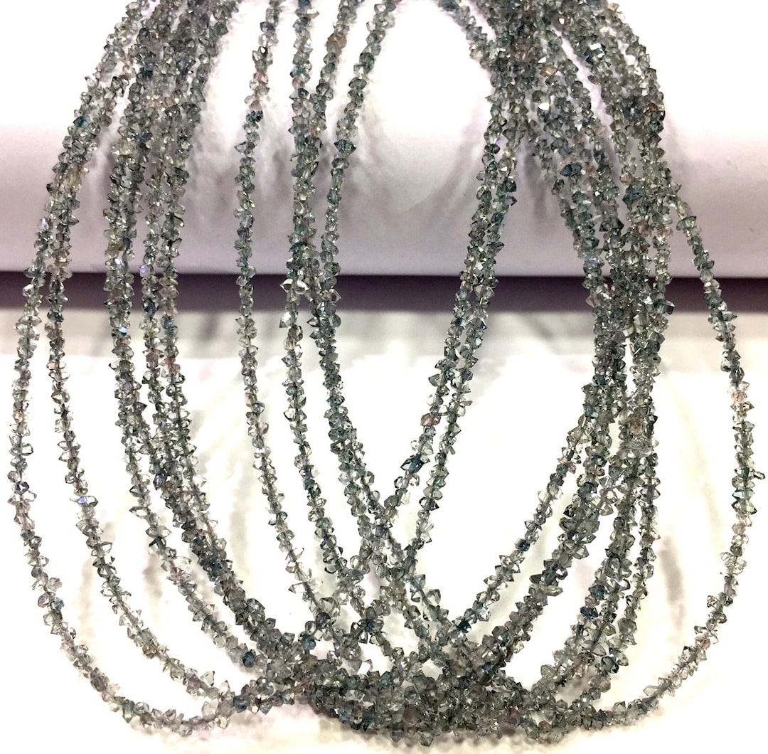 Extremely Rare~aaaa+ Natural Herkimer Diamond Quartz Beads Gray Diamond ...