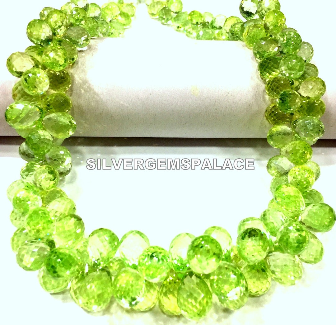 Extremely Rare~aaaa+ Green Spinel Faceted Teardrop Beads Drops ...
