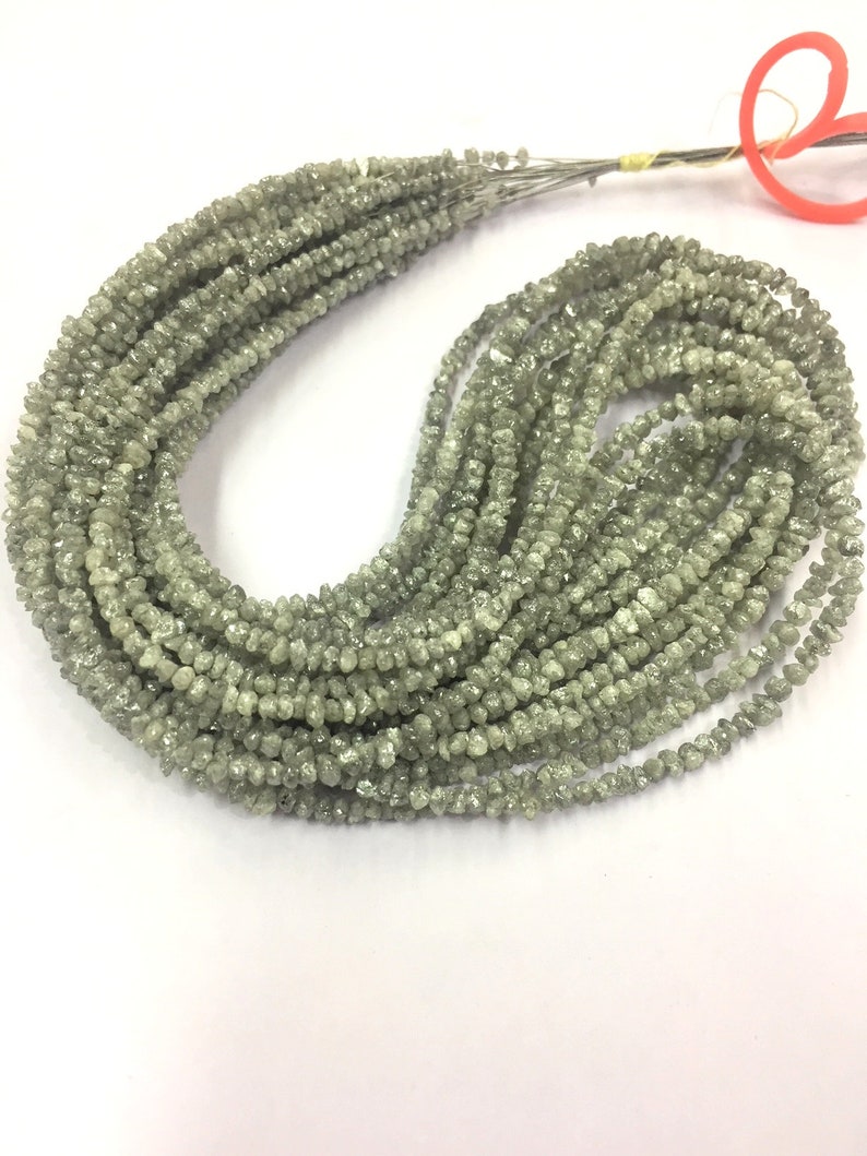 15 Inch Strand Natural Gorgeous White Diamond Chips Rough - Etsy