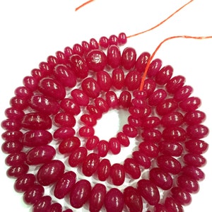 Extremely Beautiful--so Gorgeous-natural Ruby Smooth Beads Ruby ...