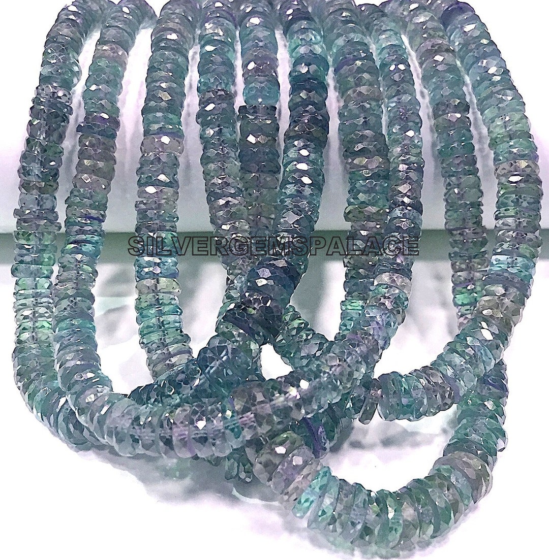Rarest Alexandrite Tyre Cut Beads Alexandrite Faceted Tyre Beads ...