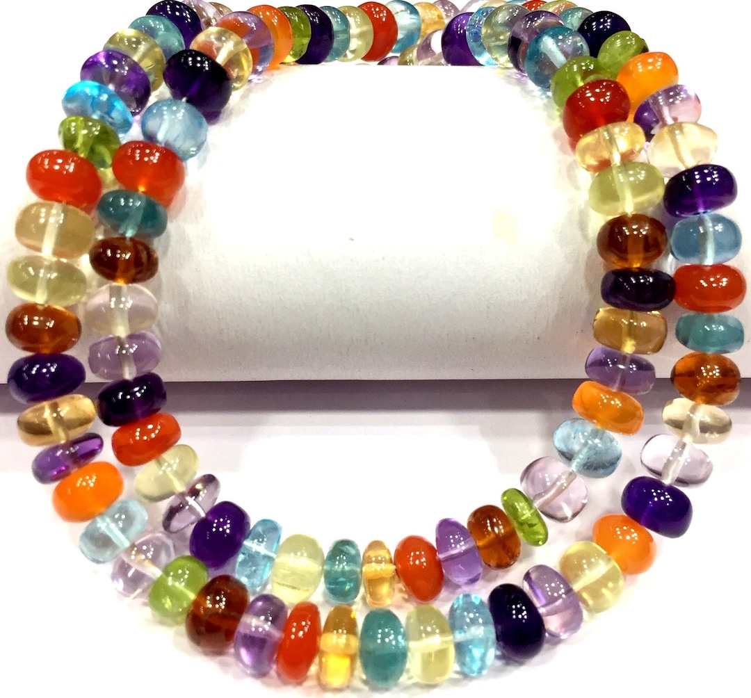AAA Quality~natural Multi Beads Strand Multi Gemstone Beads Mix Smooth ...