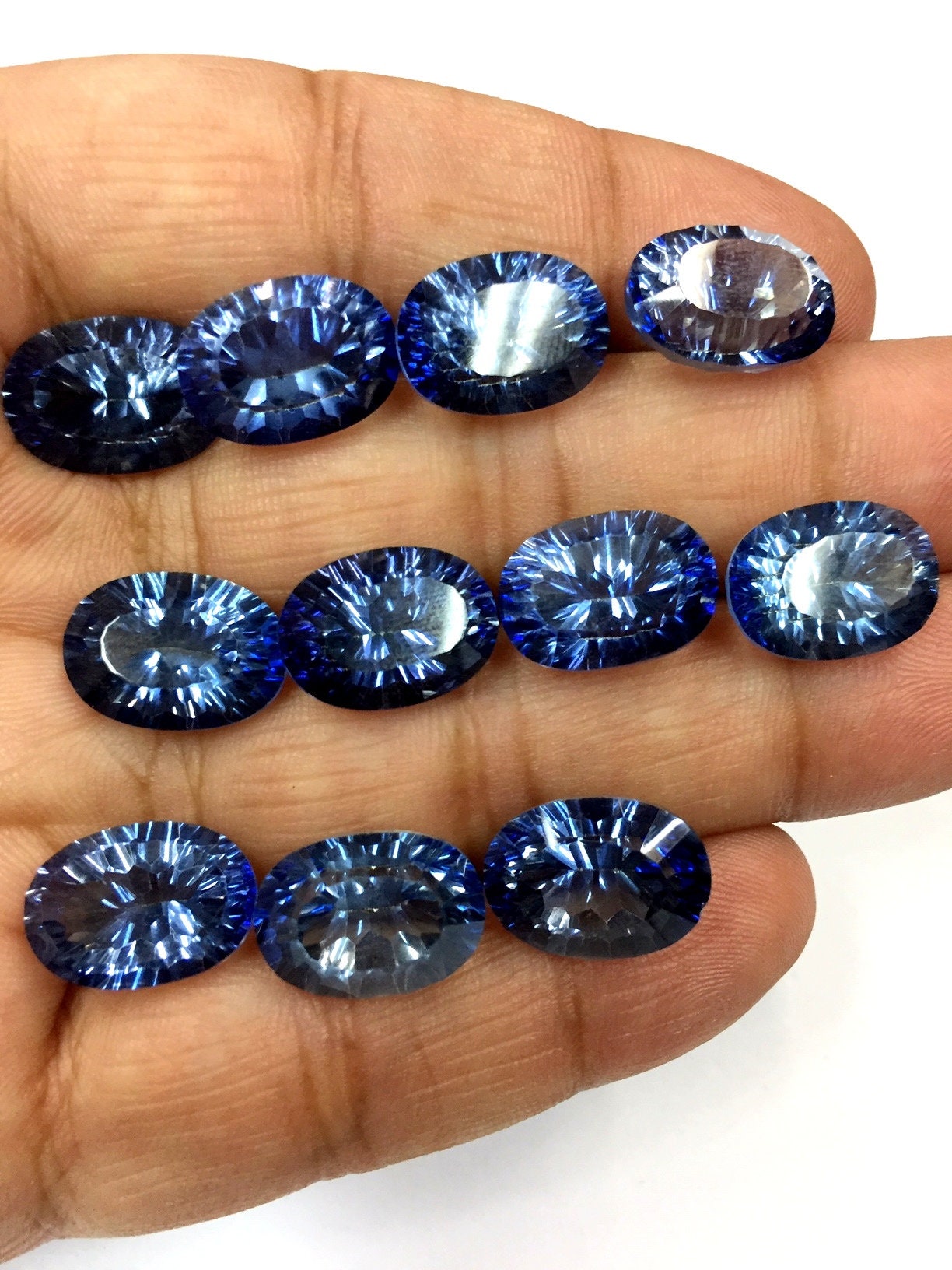 Wholesale PriceNatural Mystic Blue Quartz Oval Gemstone | Etsy