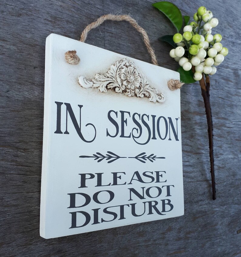 In Session Wood Sign Business Door Signs Office Decor Do - Etsy