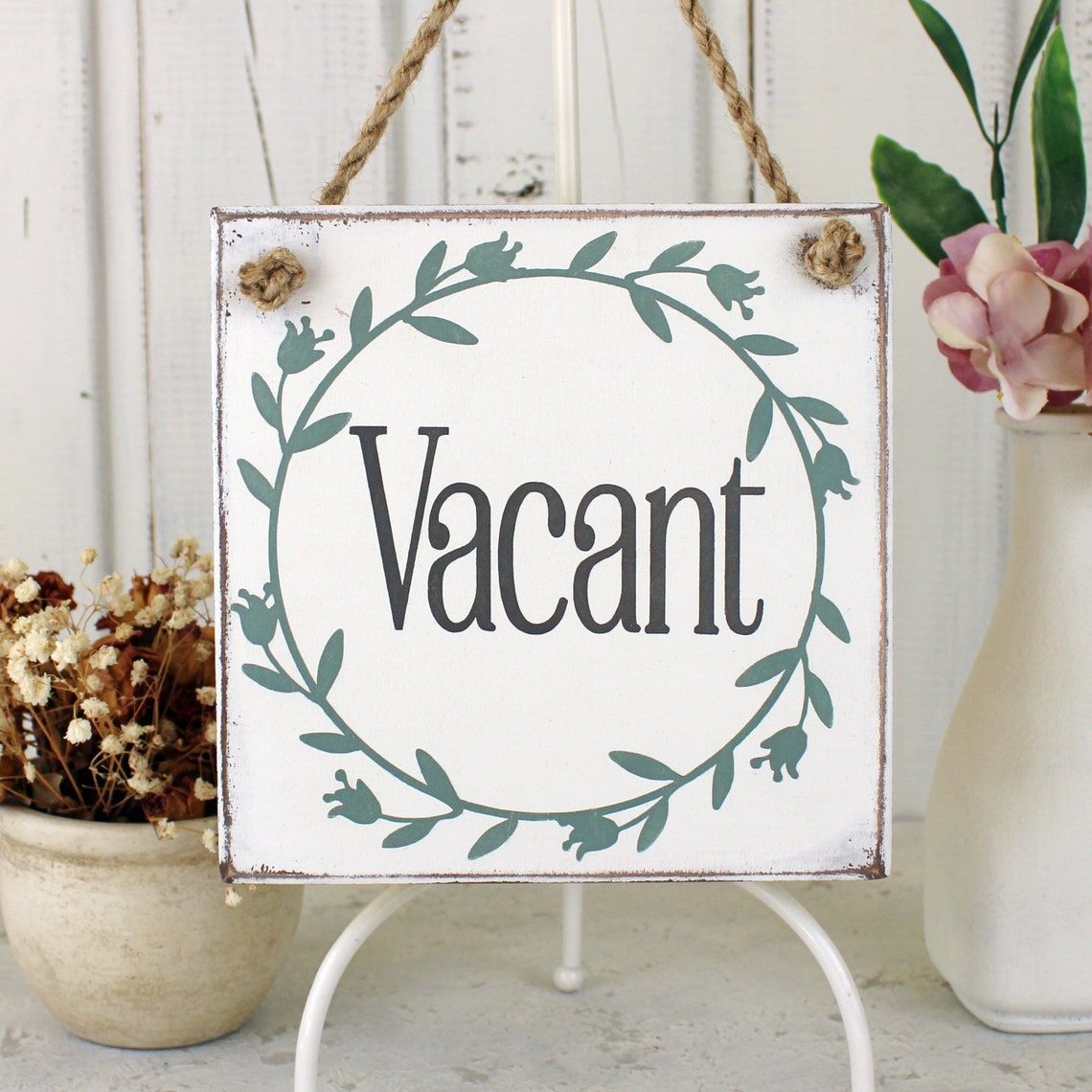 Occupied Sign for Bathroom Modern Farmhouse Bathroom Door - Etsy