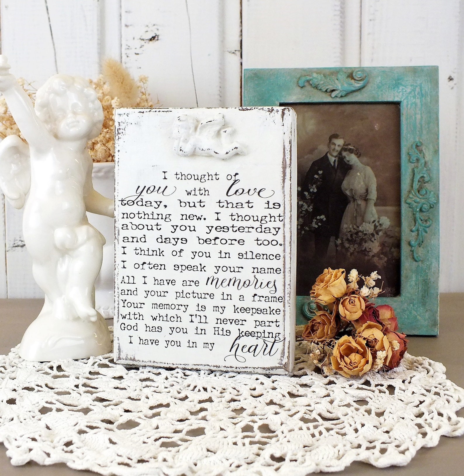 In Loving Memory Sign, Loss of Loved One Gift, Memory Keepsakes ...