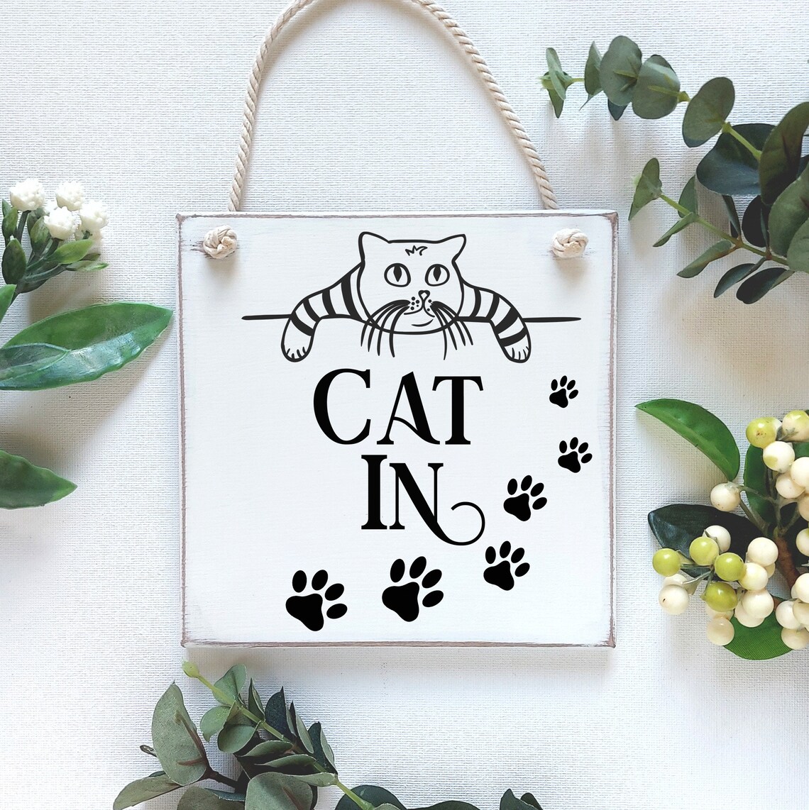 Cat Sign, Keep Door Closed, Pet Owner Decor - Etsy
