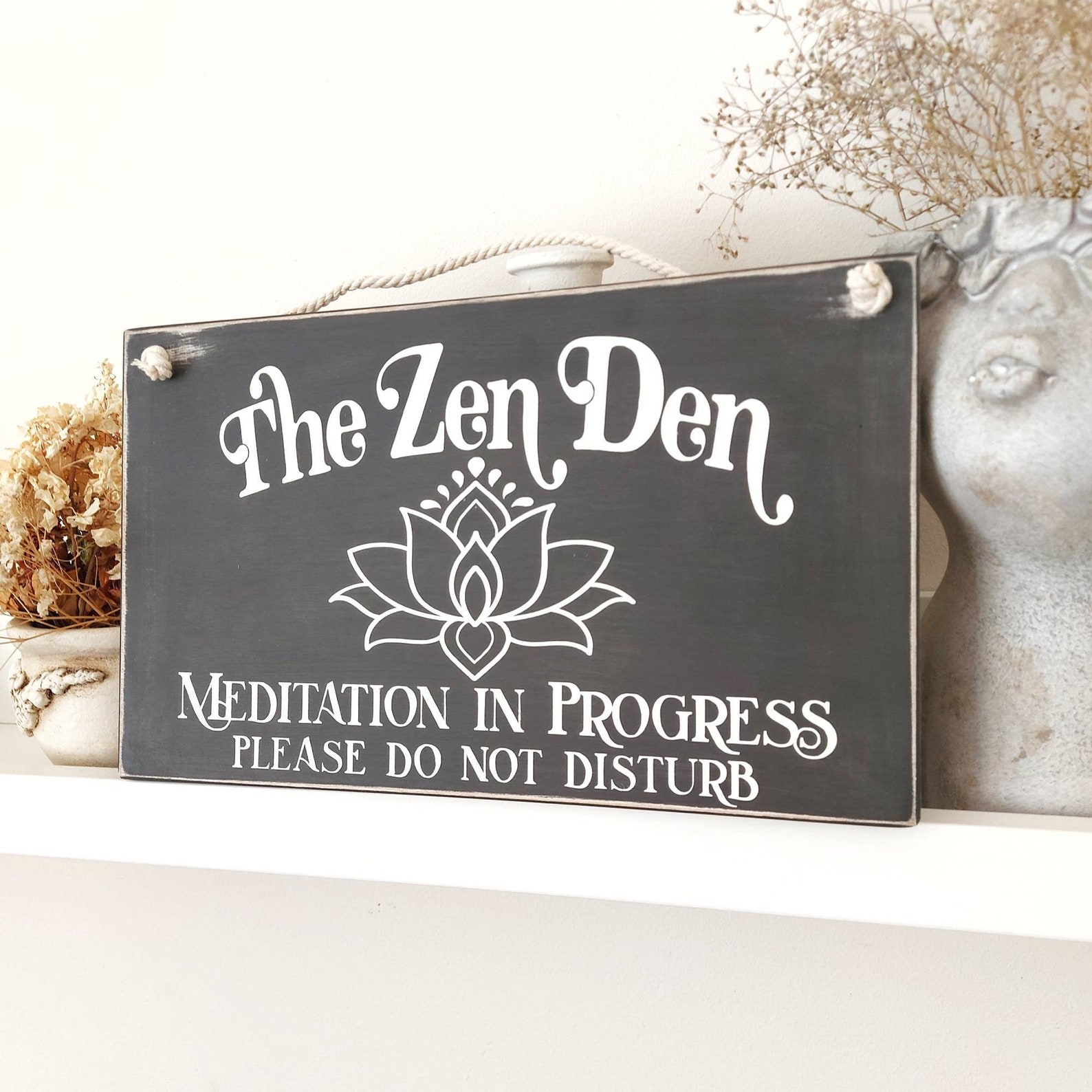 Zen Den Sign Yoga Decor Meditation Room Ideas Yoga in - Etsy