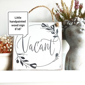 Vacant Occupied Sign, Bathroom Door Hanger, Farmhouse Wood Sign - Etsy