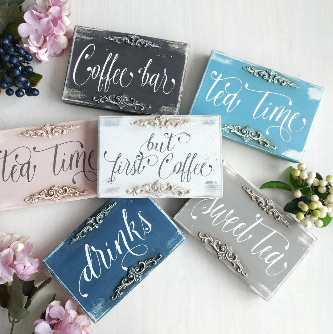Mini Kitchen Sign Custom Wood Mini Sign for Tiered Tray - Etsy
