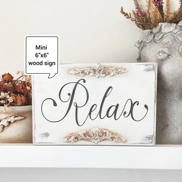 Relax Sign - Etsy