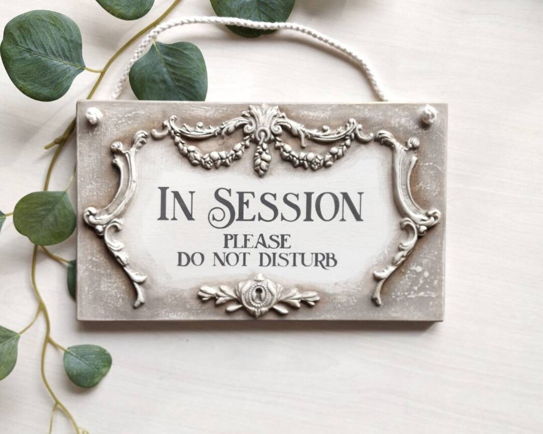 Do Not Disturb Door Sign, Custom Business Sign, Home Office Hanging ...