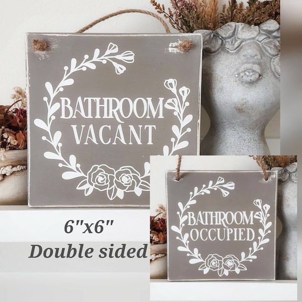 Bathroom Busy Sign - Etsy