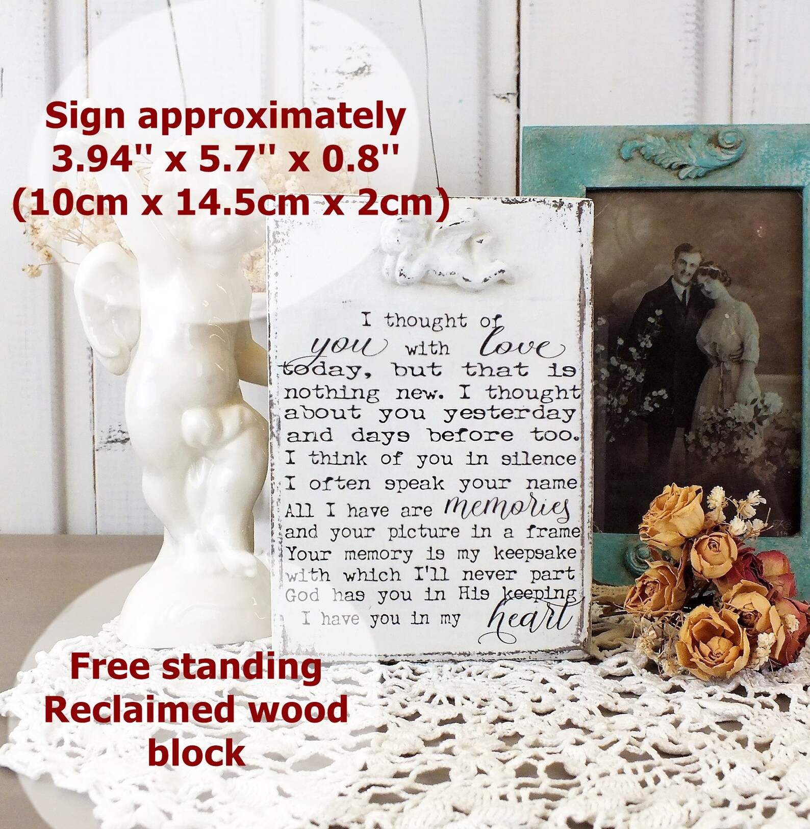 In Loving Memory Sign, Loss of Loved One Gift, Memory Keepsakes ...