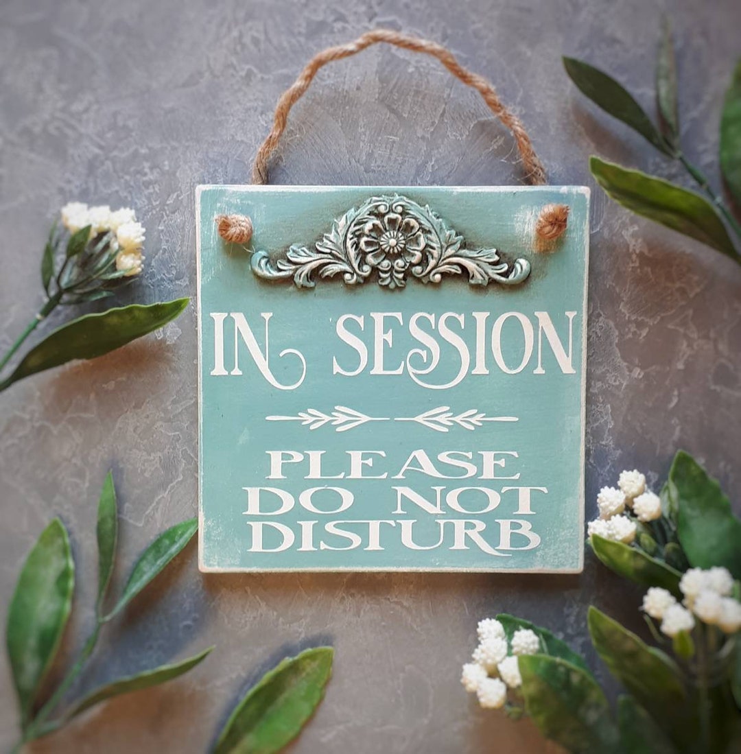 In Session Sign, Do Not Disturb, Farmhouse Style Therapist Door Decor ...