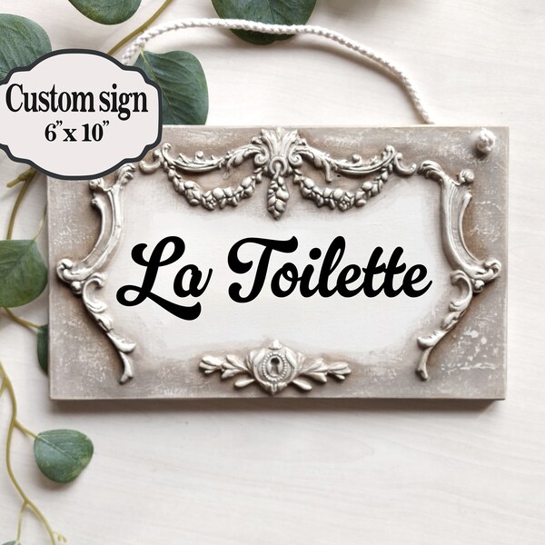 French Toilette Sign - Etsy