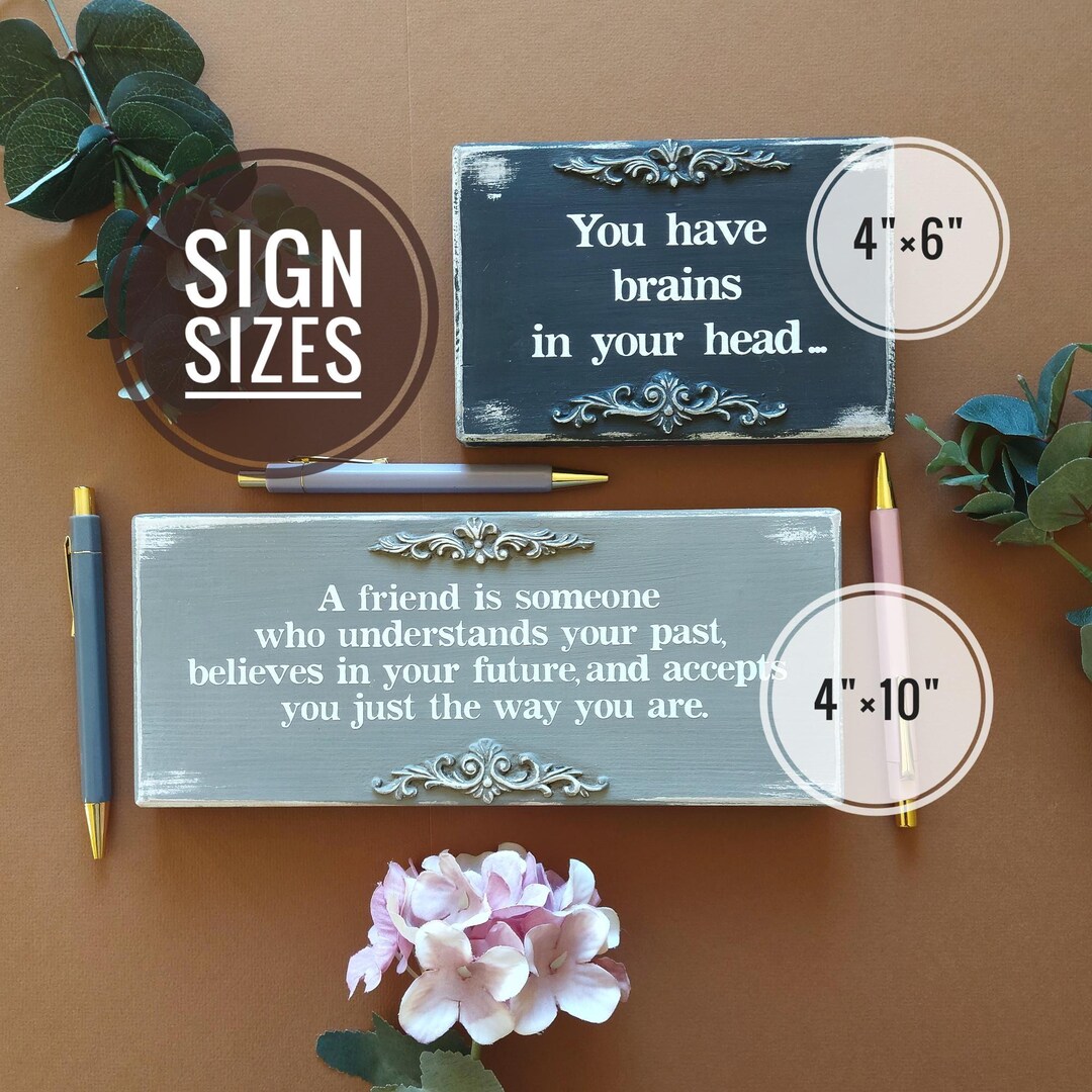Custom Mini Wood Sign, Hand Painted Office Desk Decor - Etsy
