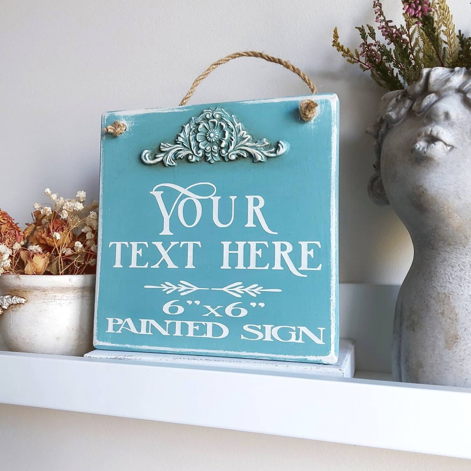 French Bathroom Le Bain Sign, Vintage Farmhouse Wall Decor, Rustic ...