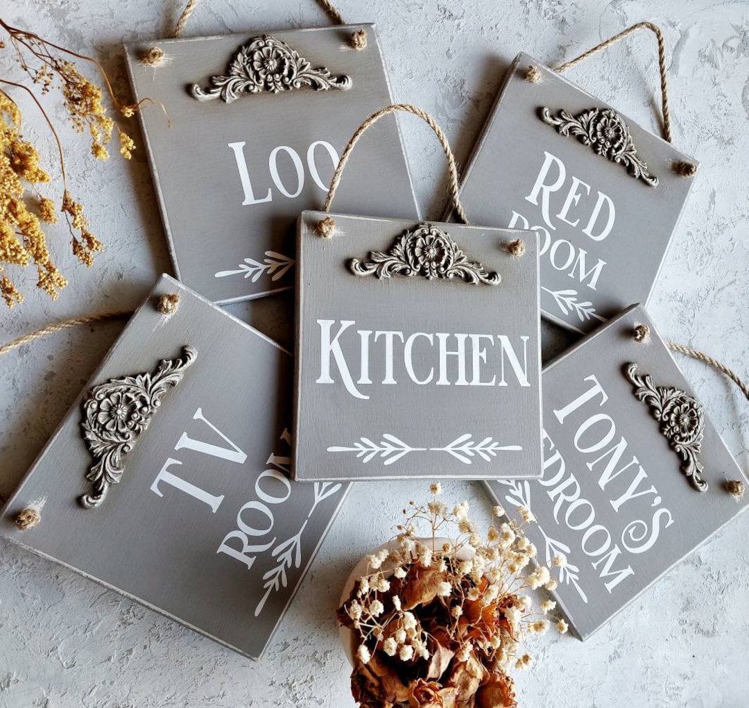 Custom Hanging Door Sign, Personalized Name Gifts, Kids Room Sign ...