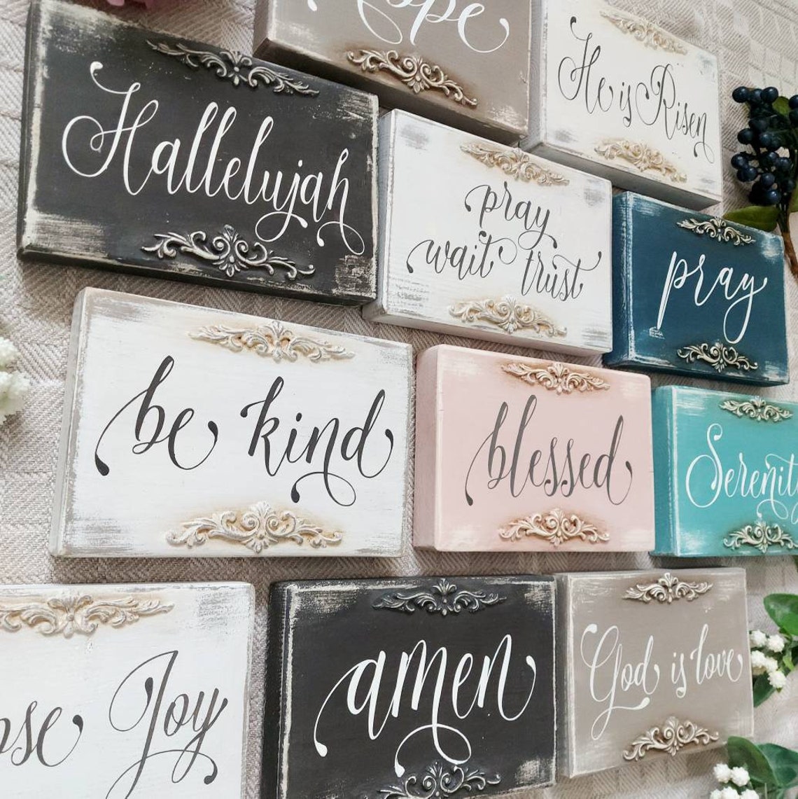 Religious Sign Christian Home Decor Custom Wood Sign | Etsy