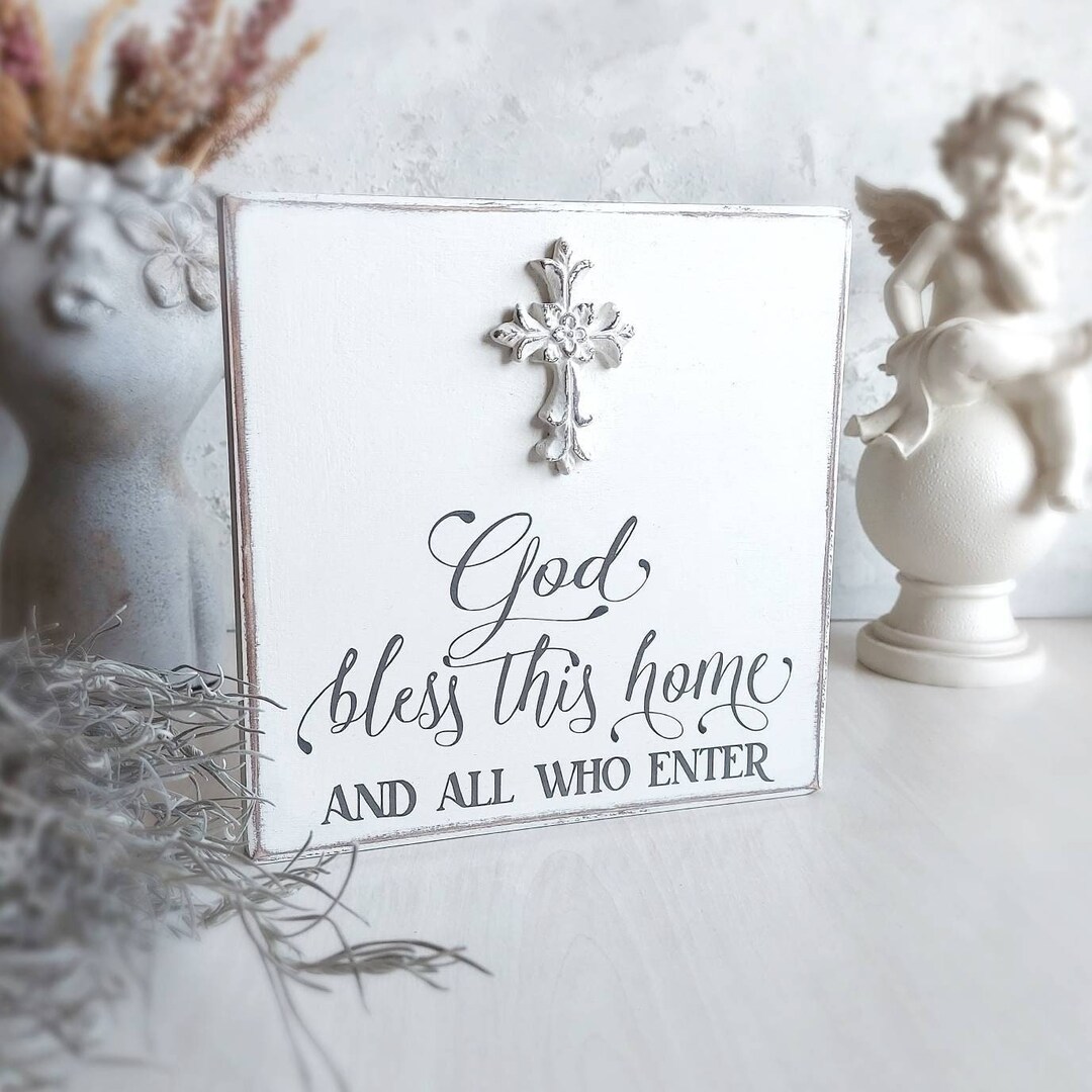 Bless This Home Wood Sign, House Warming Gift, New Home Gifts - Etsy