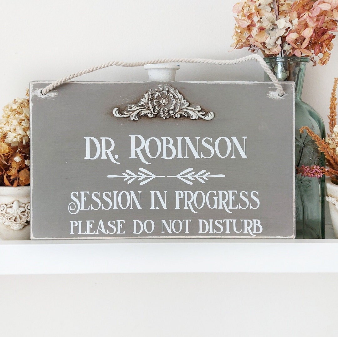 Double Sided Personalized Wood Sign, Business Sign for Office, Custom ...