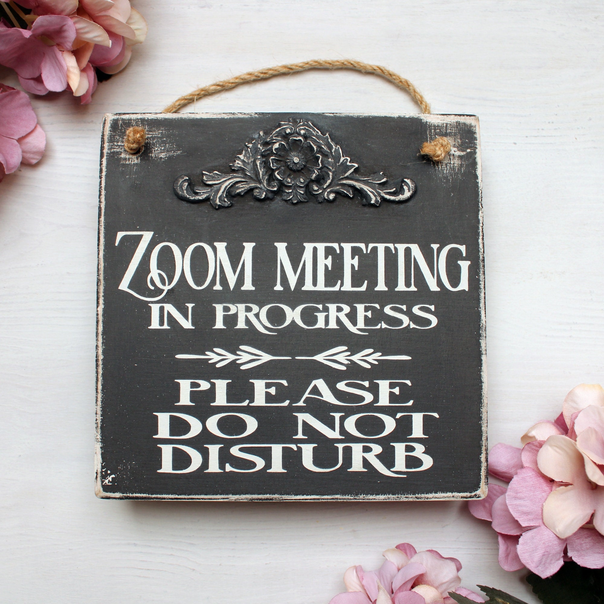 Zoom Meeting Sign Do Not Disturb Virtual Meeting Signage | Etsy