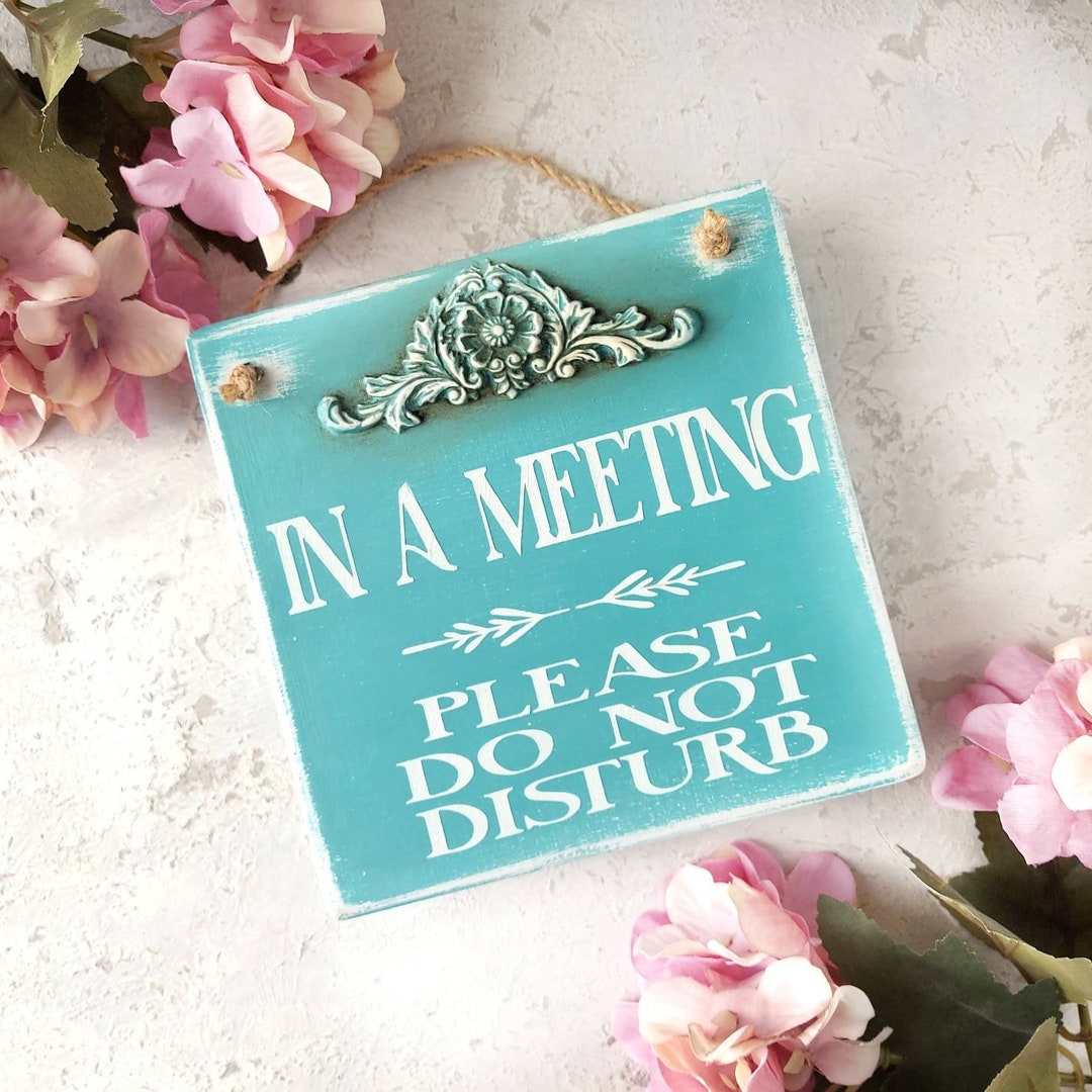 Meeting in Progress Sign, Customized Door Signage - Etsy