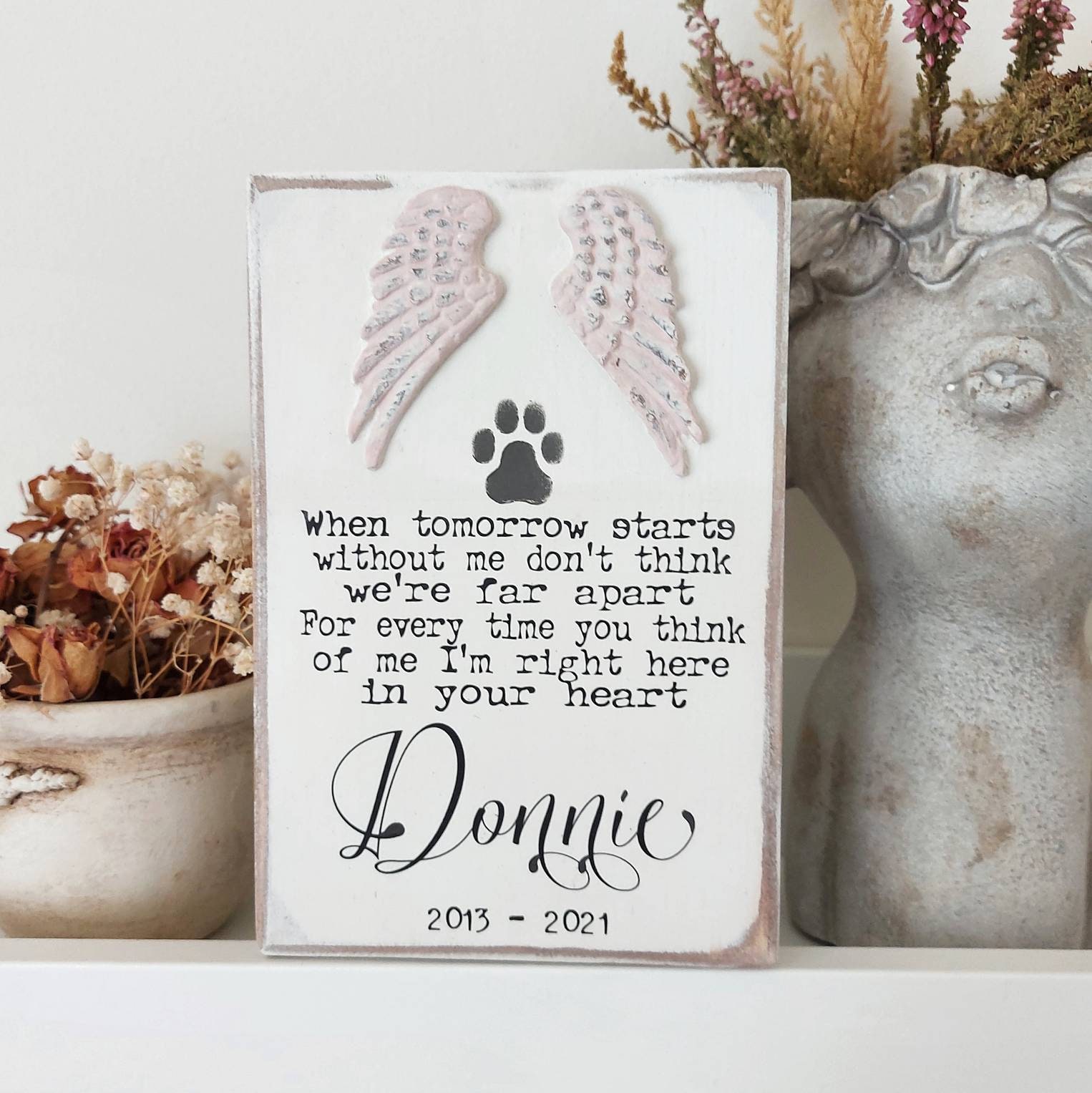 Dog Passing Gift in Loving Memory of Dog Sign Pet - Etsy