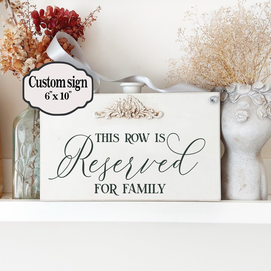 Reserved Sign, Wedding Decor, French Country Wood Sign - Etsy
