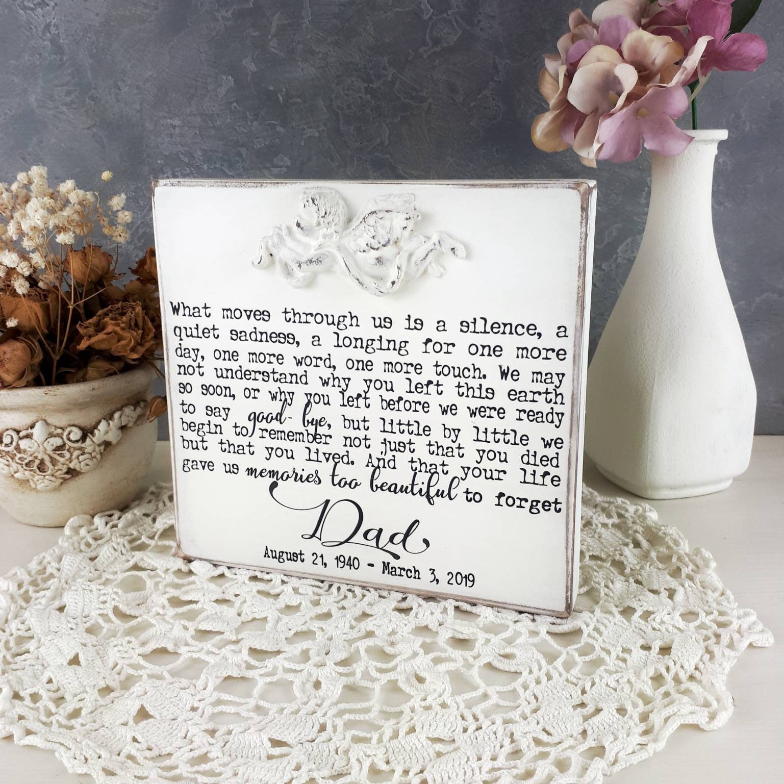 Loss of Father Gift in Memory of Dad Sympathy and Grief - Etsy