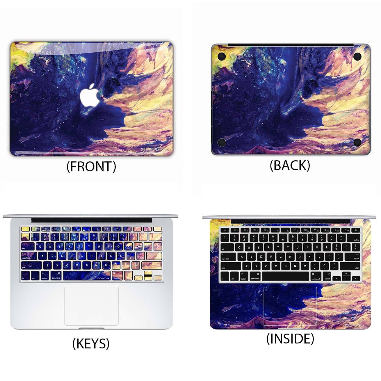 Pink Purple Marble MacBook Skin Marble Texture MacBook Decal Marble ...