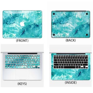 Blue MacBook Skin Watercolor MacBook Sticker Pastel MacBook Decal ...