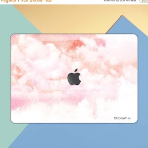 Pink MacBook Skin Watercolor MacBook Sticker Cover Pastel MacBook Skin ...