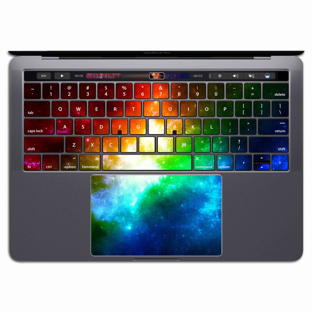 Space MacBook Keyboard Stickers | MacBook Keyboard Decal Galaxy Vinyl ...