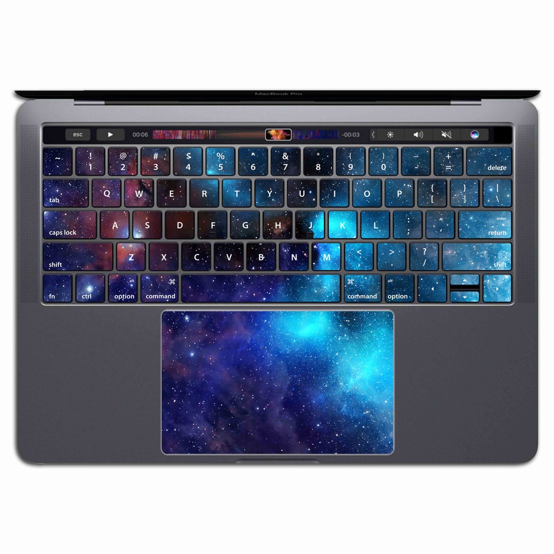 Blue Galaxy | Space MacBook Keyboard Stickers Star MacBook Keyboard ...