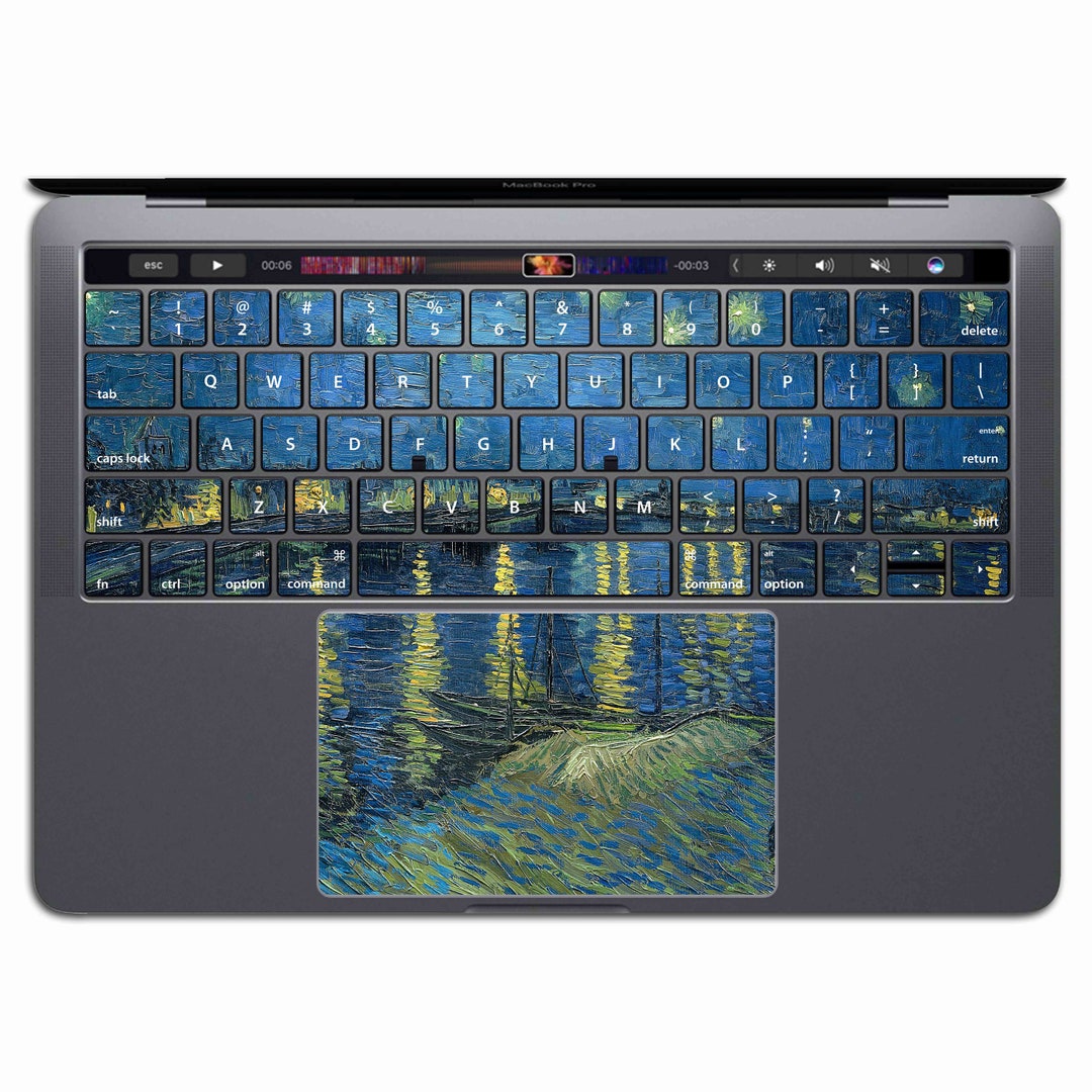 Van Gogh MacBook Keyboard Stickers | MacBook Keyboard Decal Art Air ...