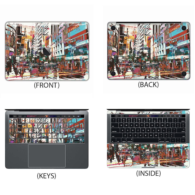 Macbook skin abstract macbook decal painting macbook sticker | Etsy