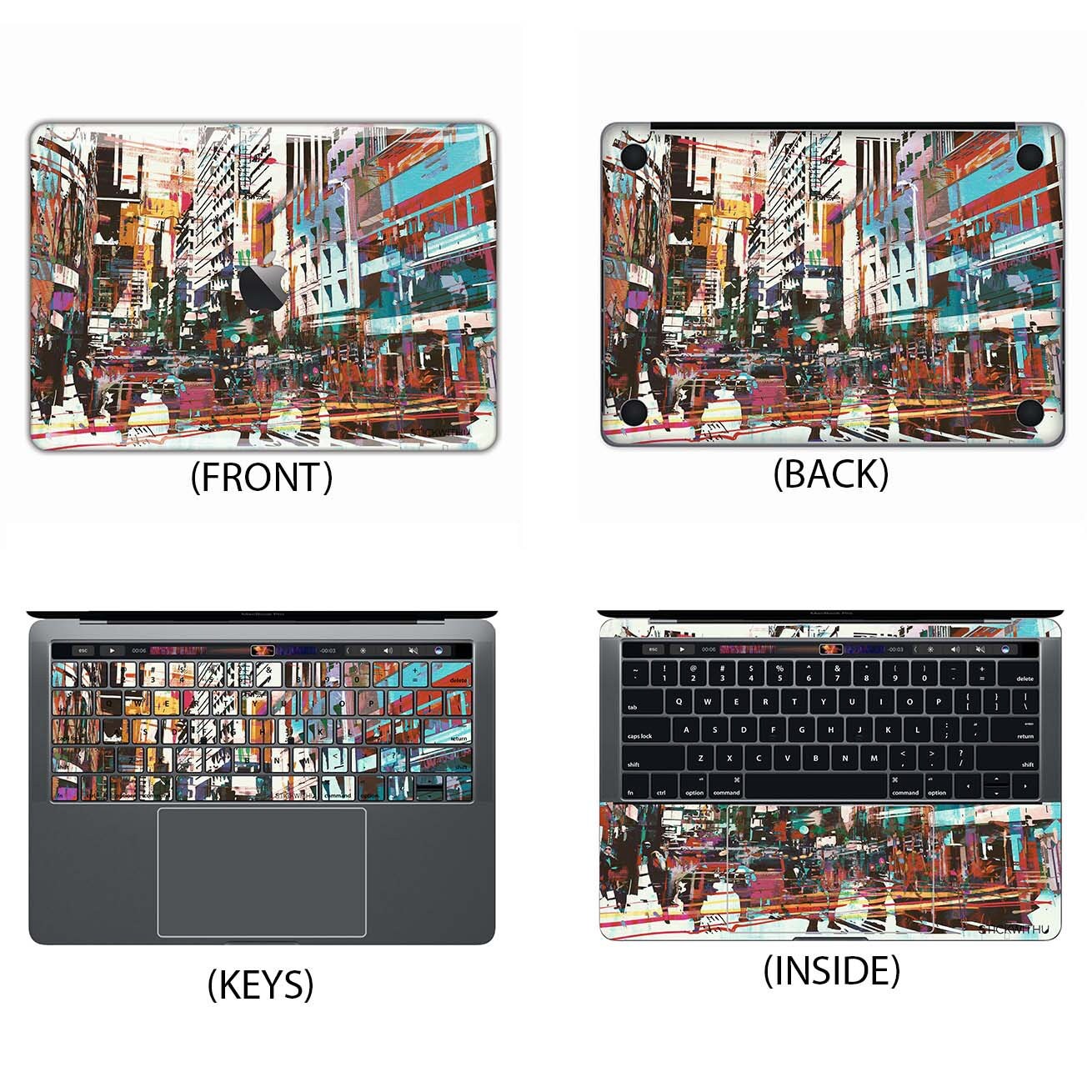 Macbook skin abstract macbook decal painting macbook sticker | Etsy