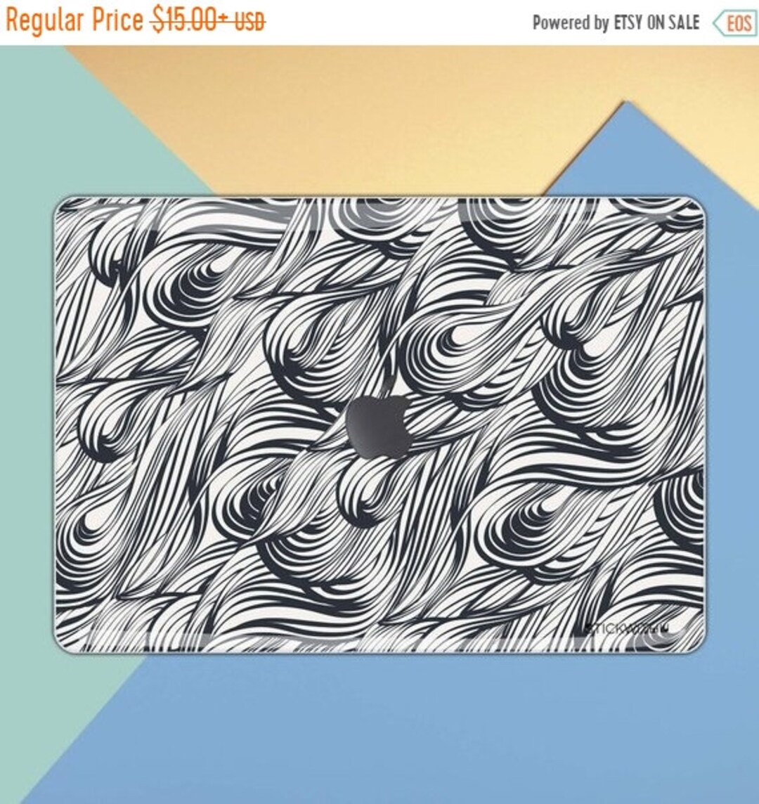 Wave Pattern MacBook Skin | MacBook Decal Bohemian MacBook Sticker ...