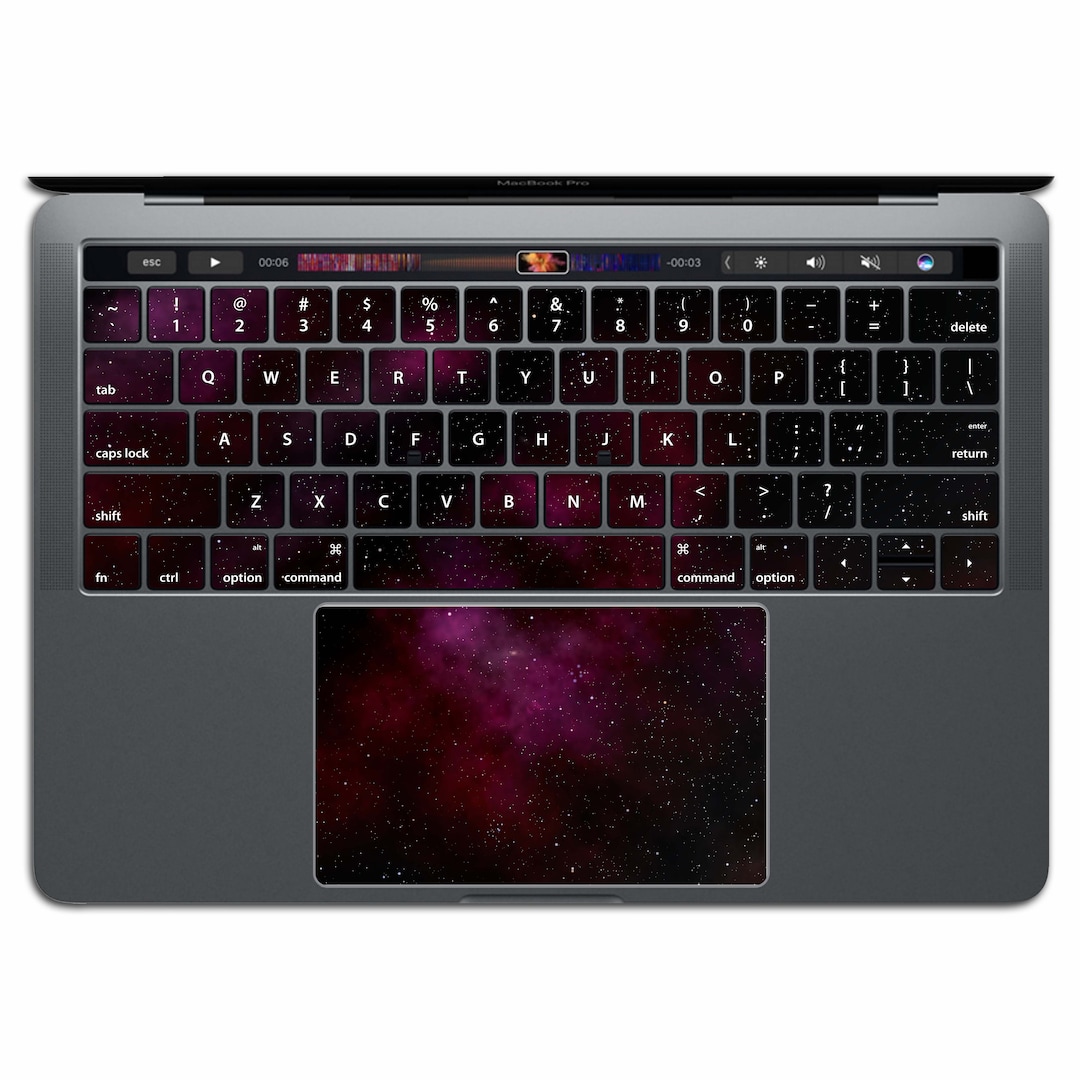 Space MacBook Decal Star MacBook Keyboard Sticker Galaxy Vinyl Keypad ...