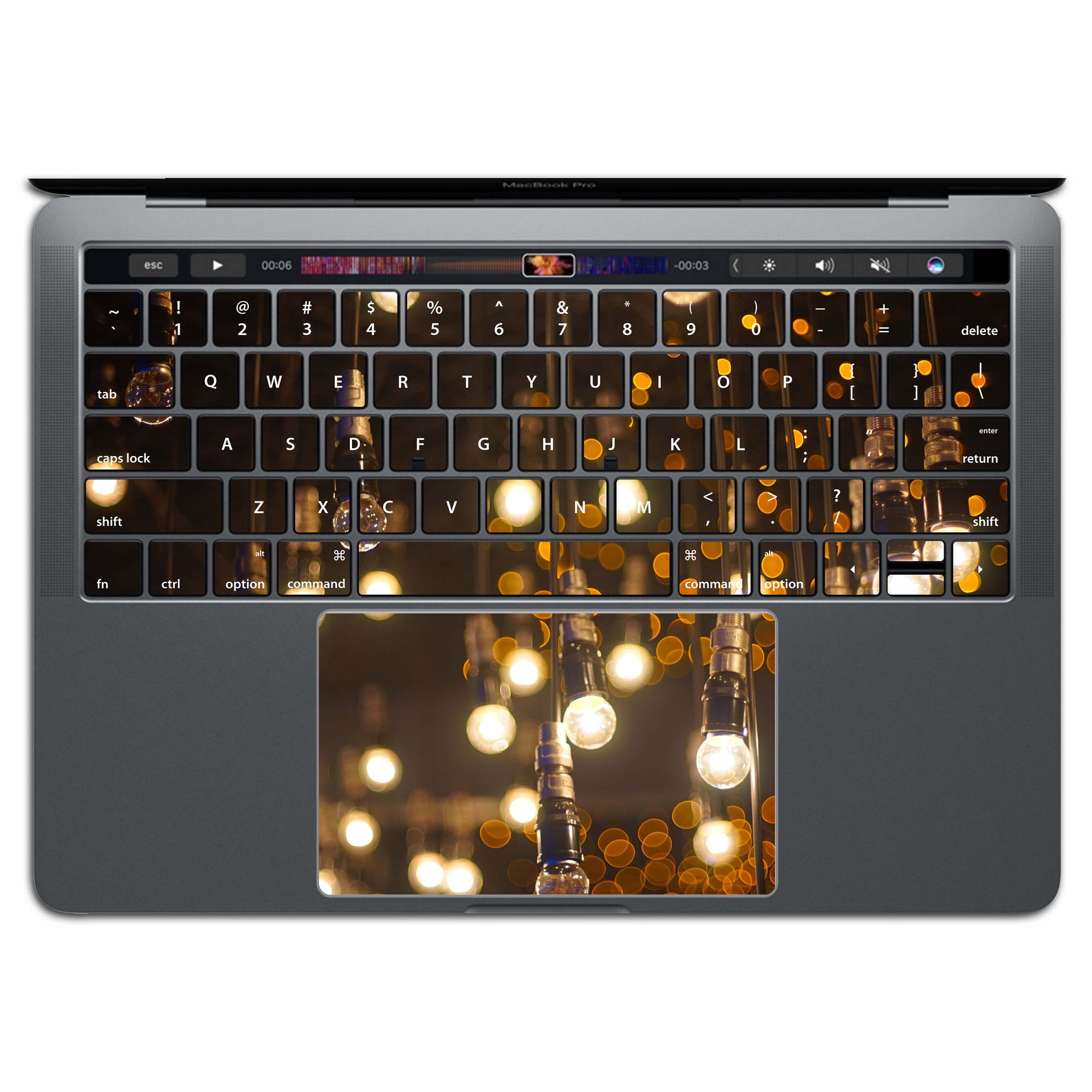 MacBook Keyboard Lights MacBook Sticker Decal Key Decals Keys Bokeh ...